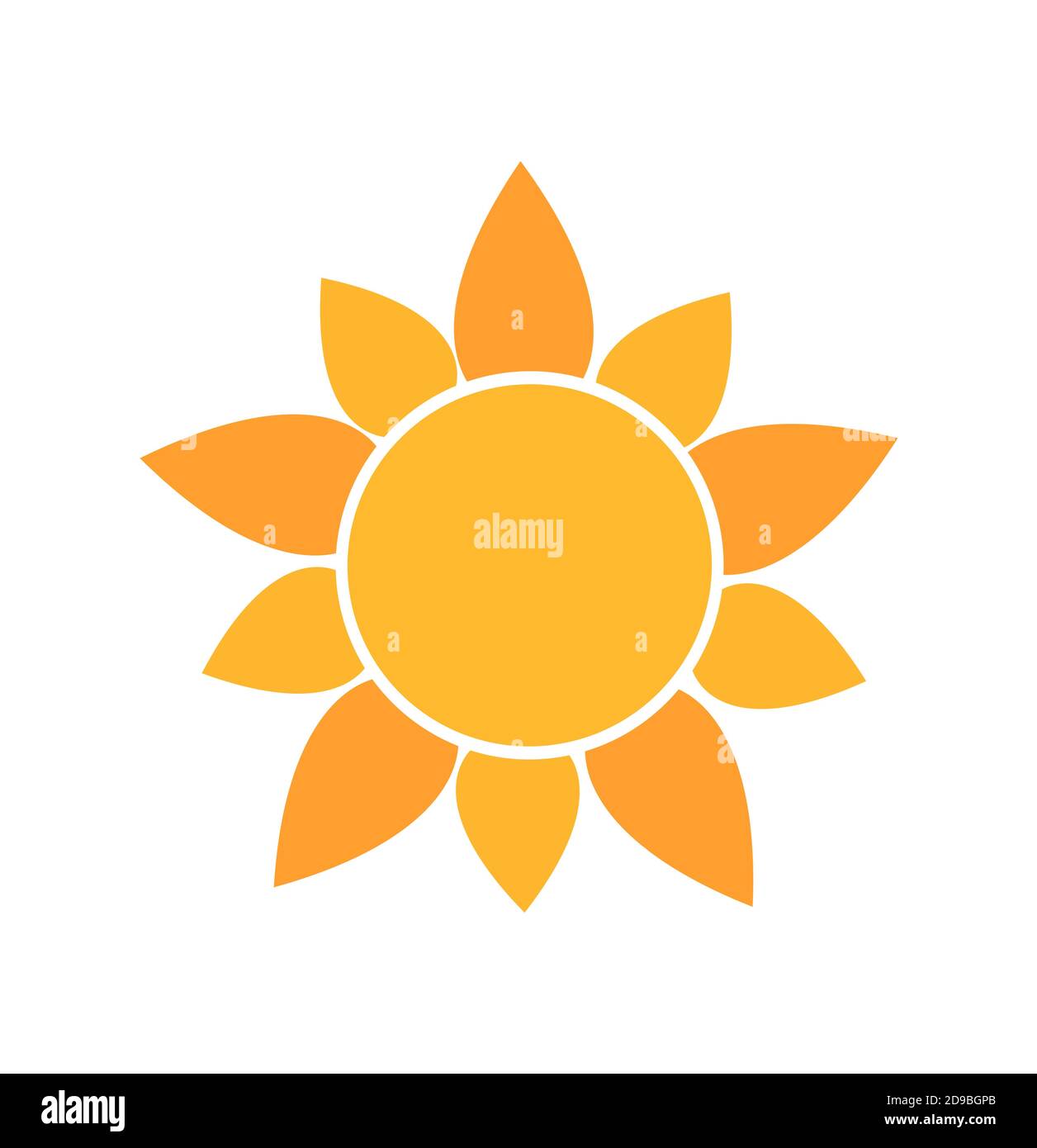 Cute sun icon. Vector illustration Stock Vector Image & Art - Alamy