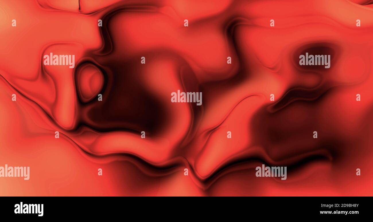 wavy abstract colorful Paint Ink Liquid. 3d depth wavy Liquid ...
