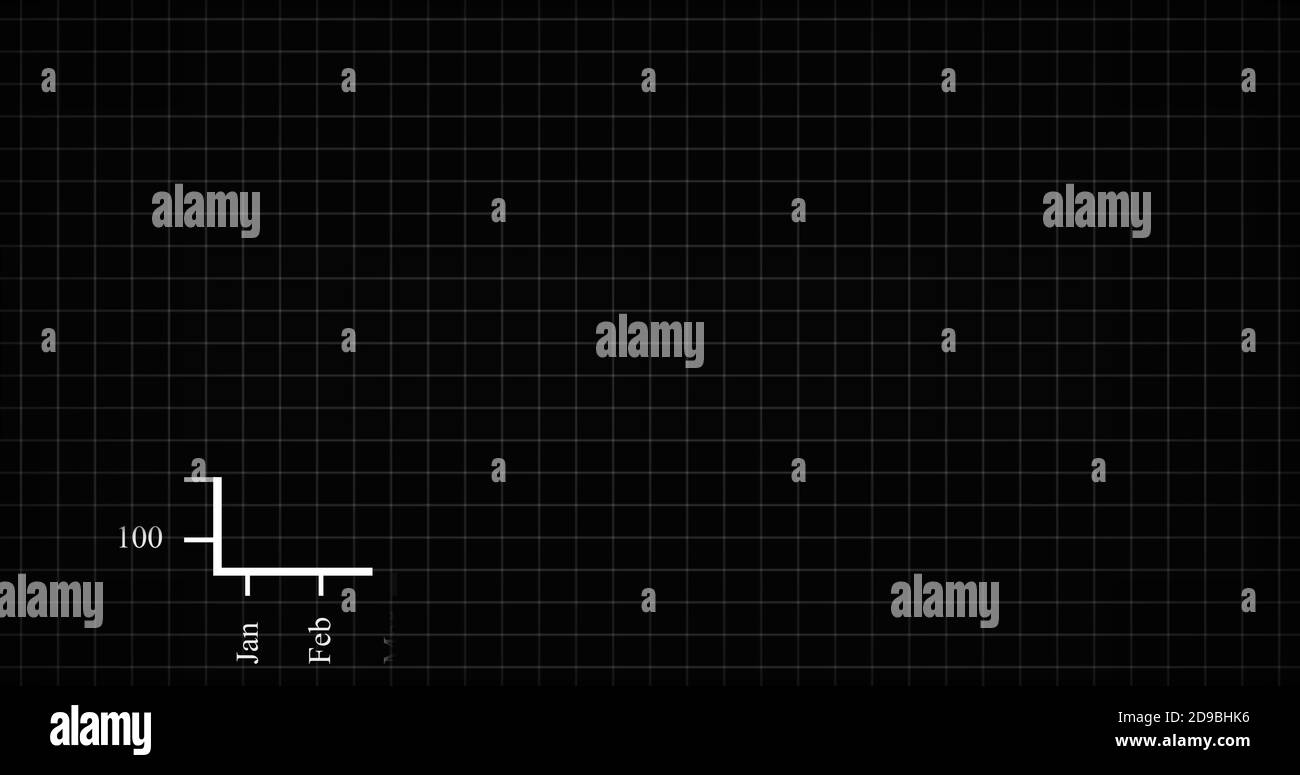 Financial line graph growing up. financial chart with uptrend line ...