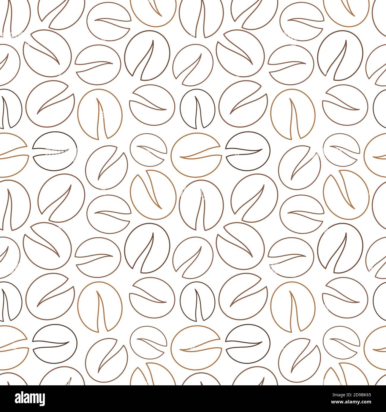 Outline coffee beans background. Vector illustration Stock Vector Image ...