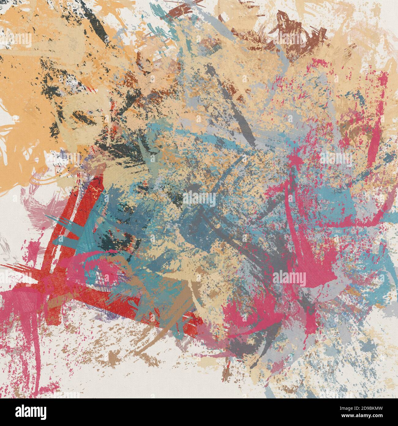 Texture of strokes of colored paint, blurred spots with brushes of ...