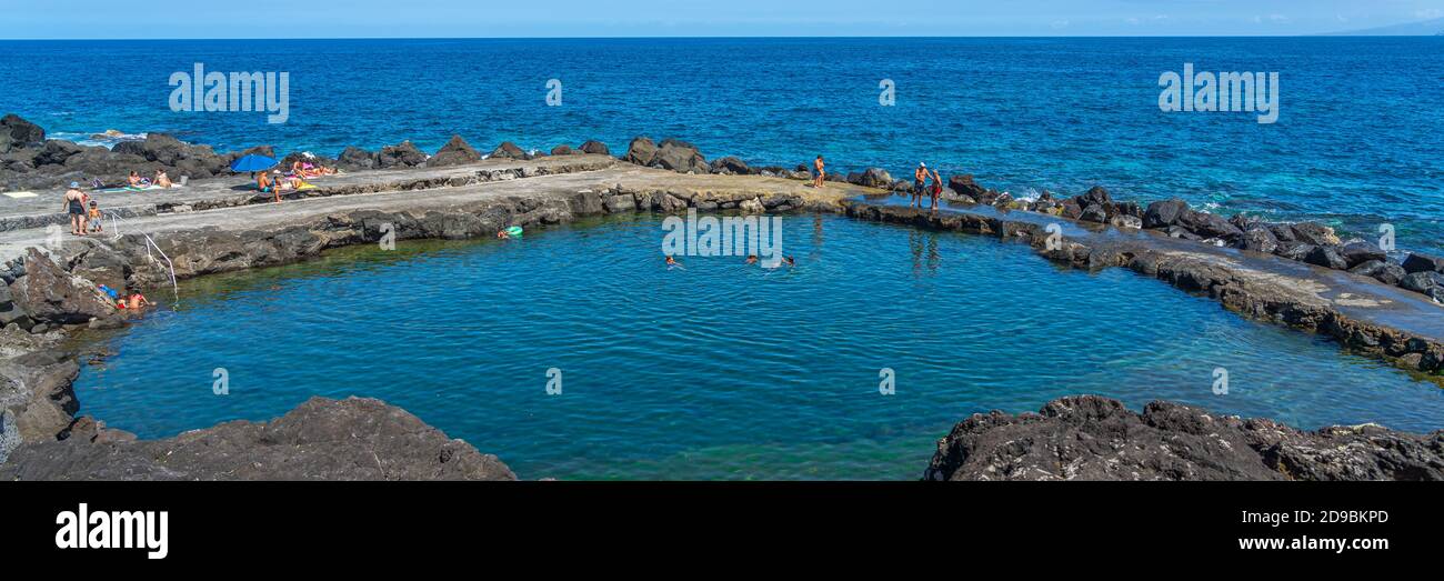 Azores natural swimming pool hi-res stock photography and images - Alamy