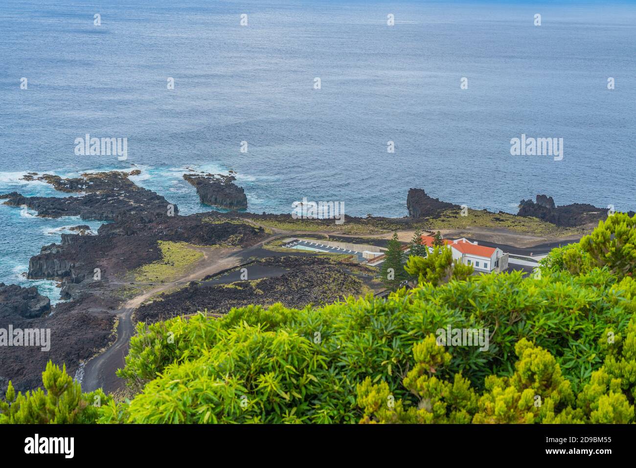 Ponta da Ferraria thermal bath facilities on Sao Miguel Island in ...