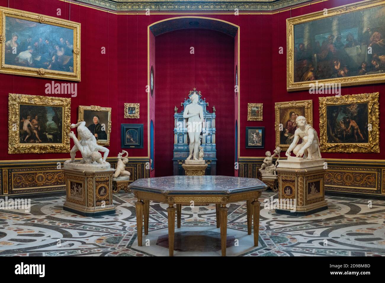 Florence, Italy - February 15, 2019: The Uffizi Gallery, paintings and ...