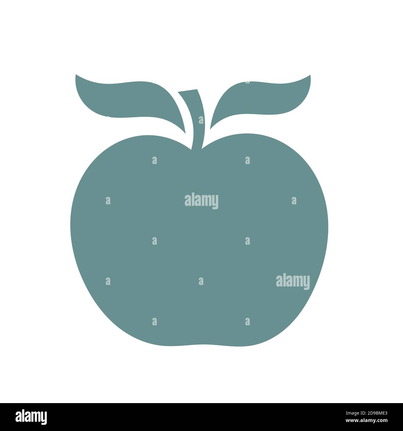 Blue apple icon vector illustration Stock Vector Image & Art - Alamy