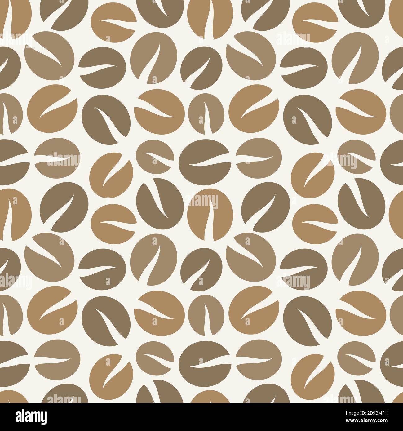 Brown coffee beans seamless pattern. Vector illustration Stock Vector ...