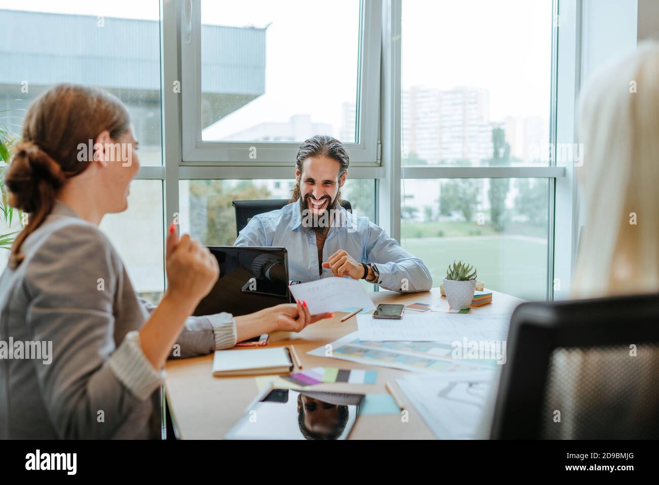 Receiving a certificate hi-res stock photography and images - Alamy