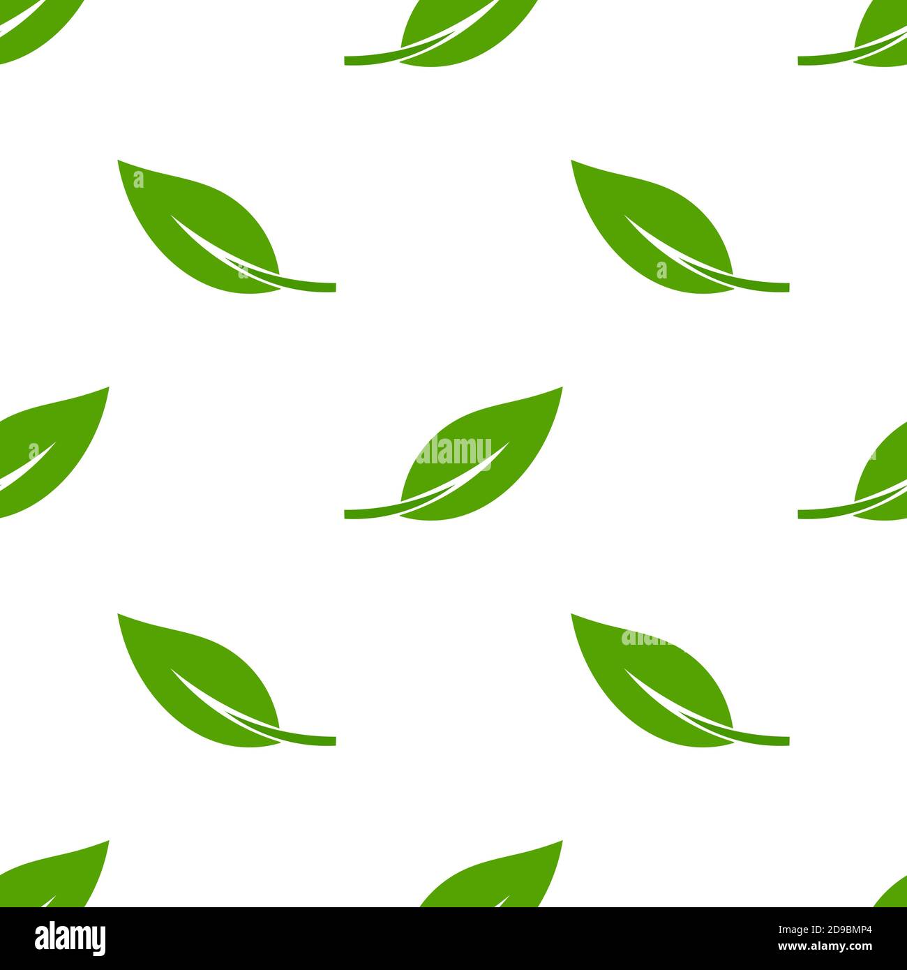 Green leaves seamless pattern. Vector Stock Vector Image & Art - Alamy