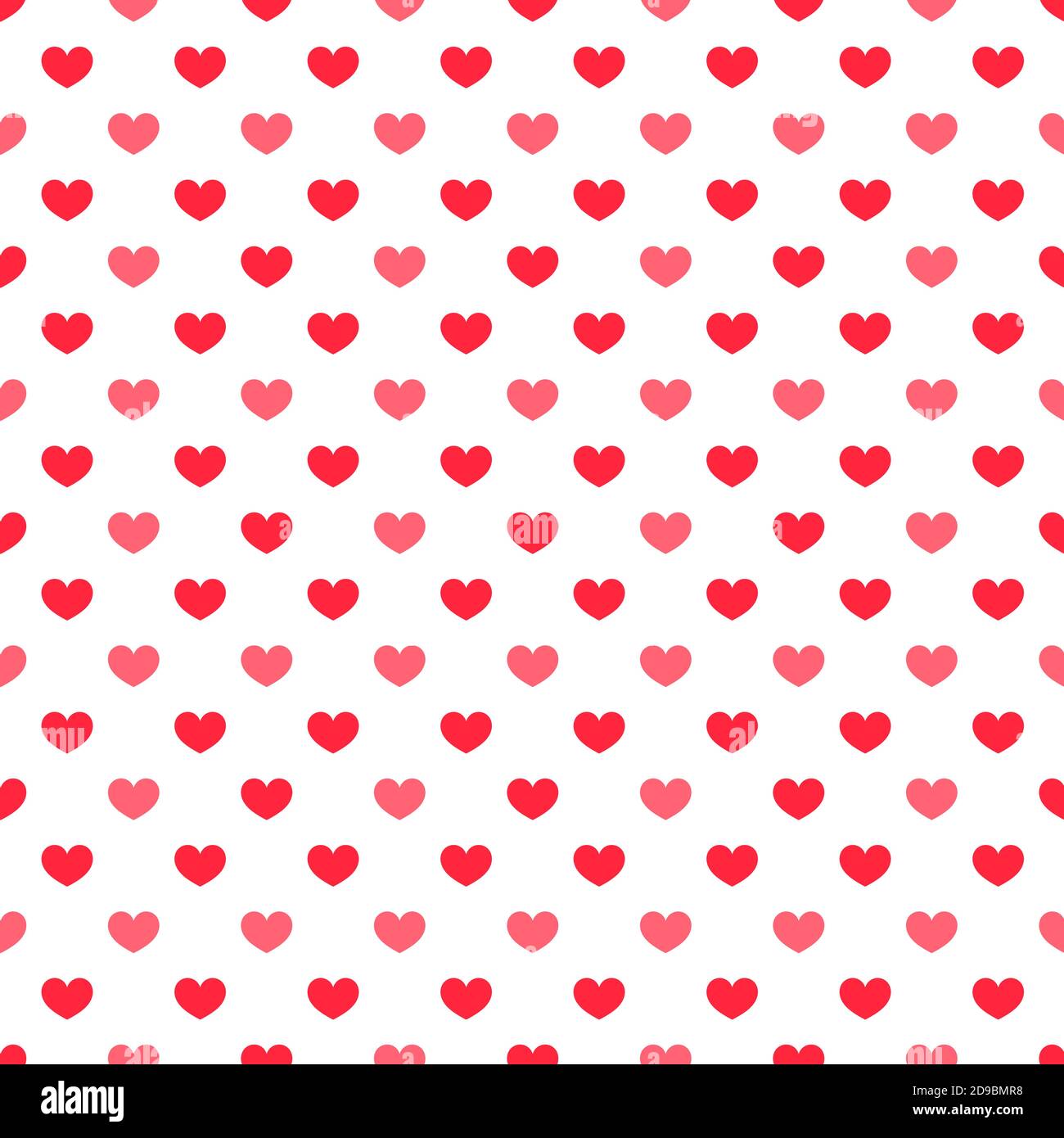 Red hearts seamless pattern. Vector illustration Stock Vector Image ...