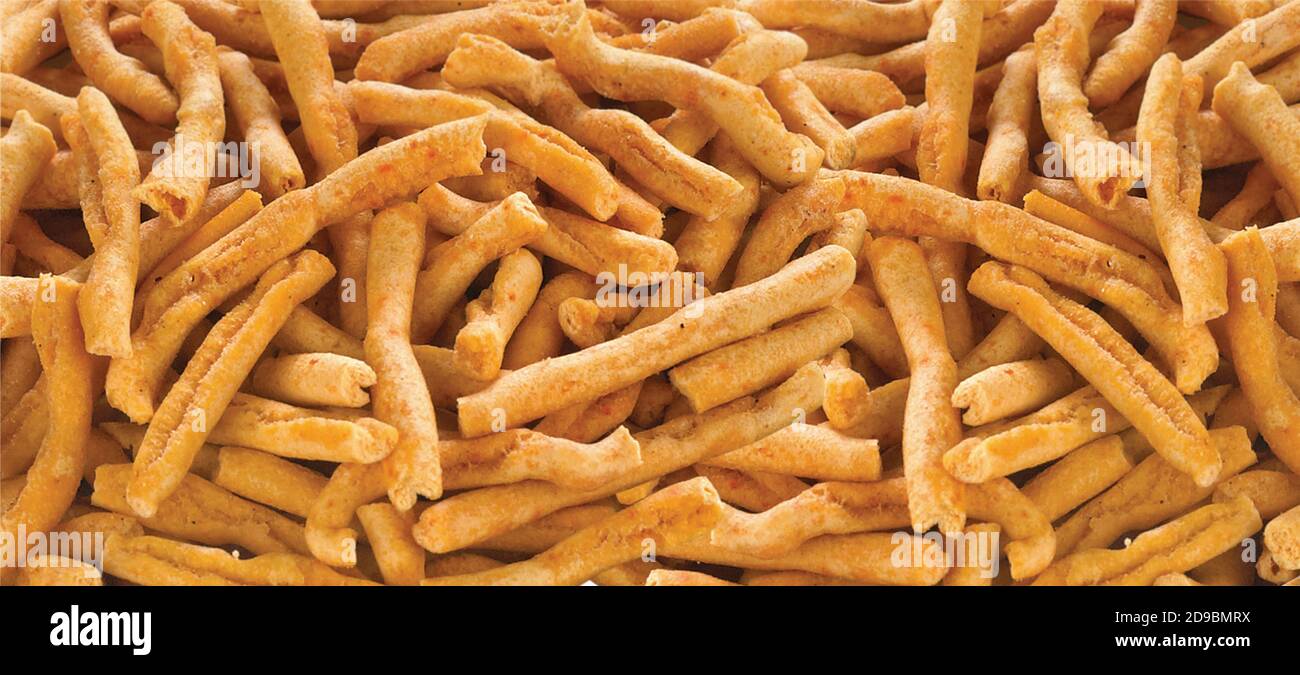 Indian Traditional Spicy Snack Ghatiya Also Know as Ganthiya, spicy ...