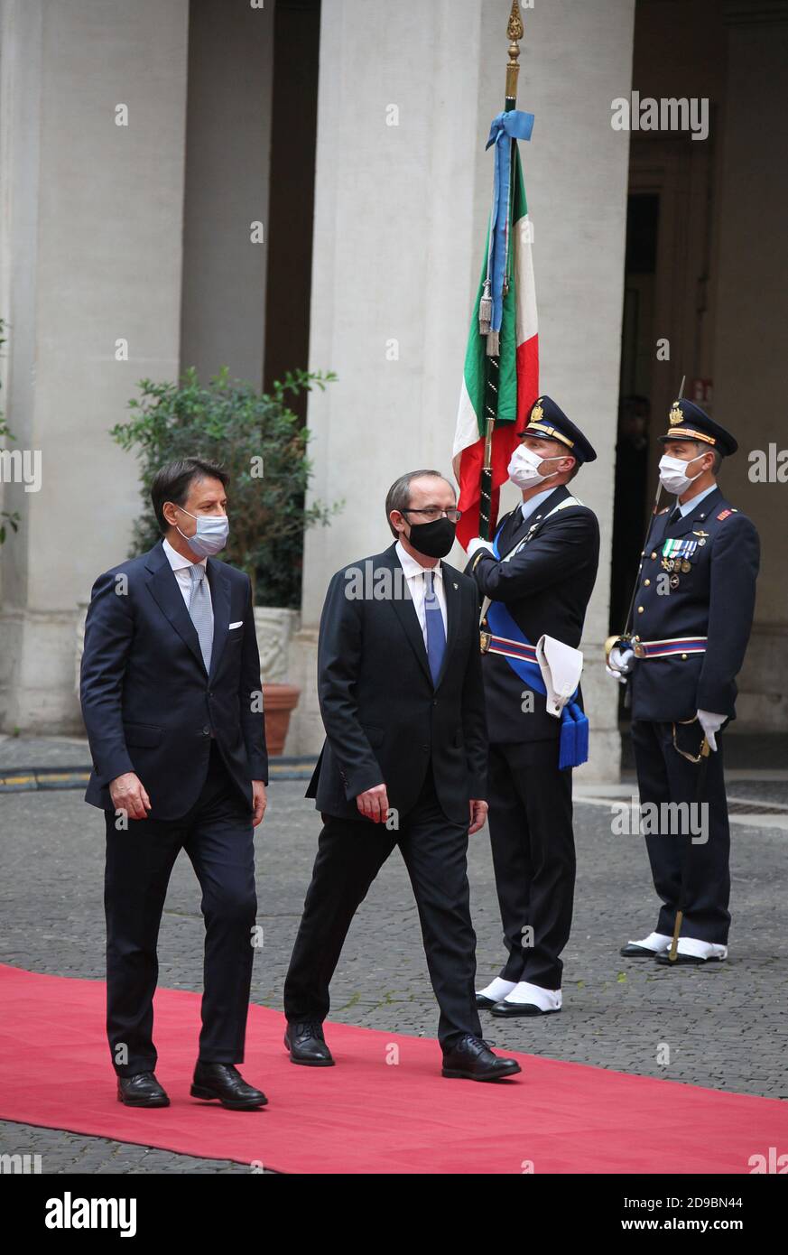 Rome, Italy. 04th Nov, 2020. Rome, Meeting of Premier Giuseppe Conte ...