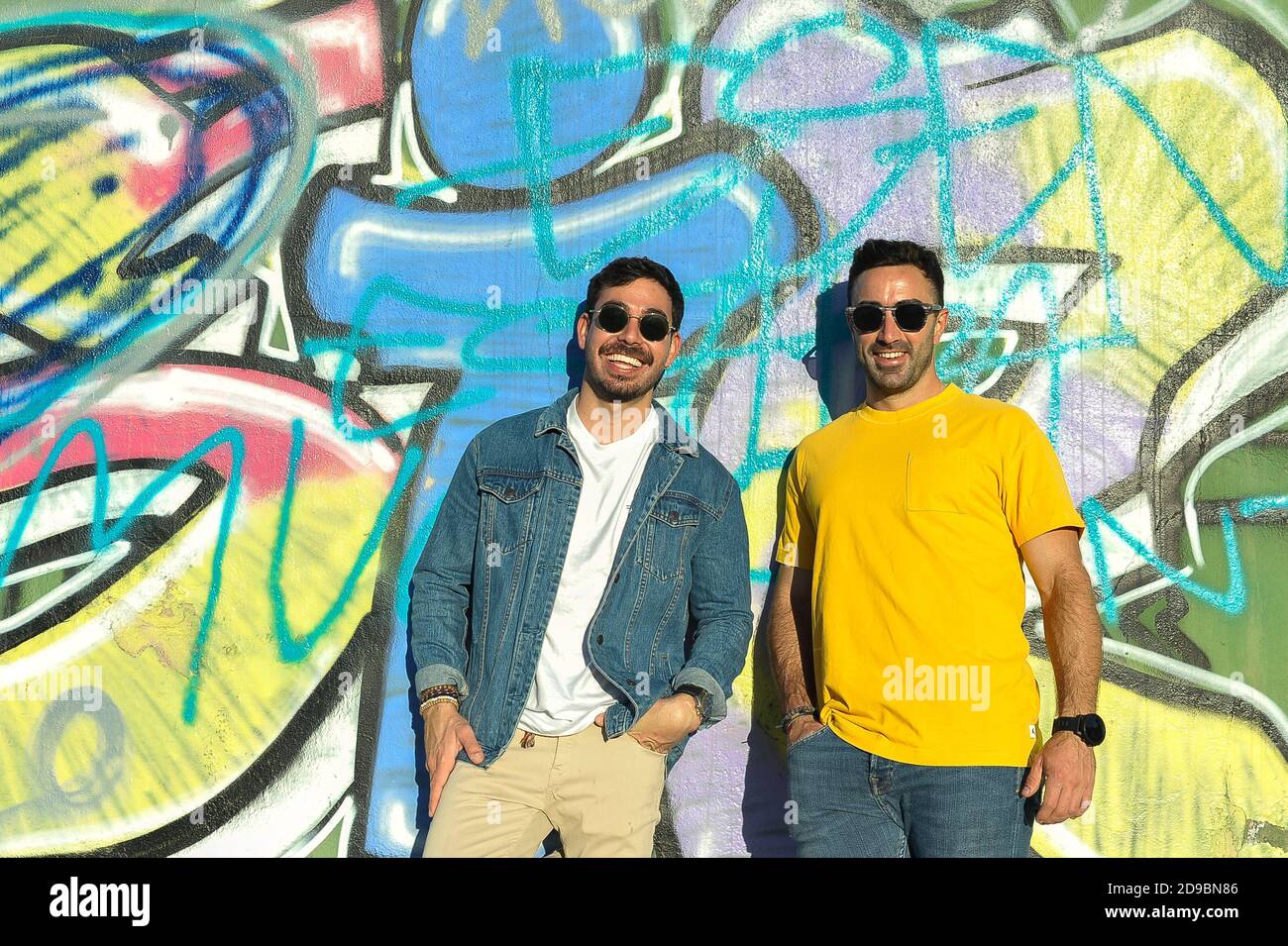 Two men laugh together hi-res stock photography and images - Alamy