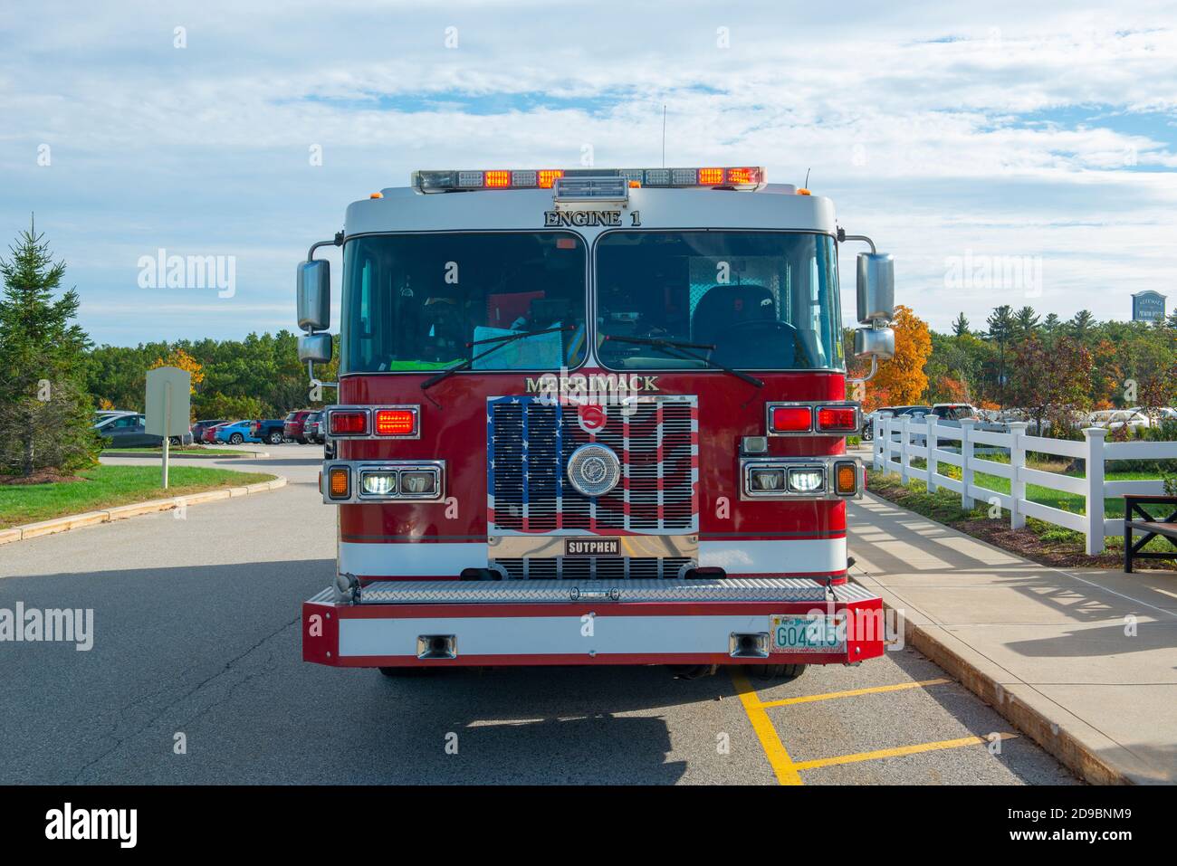 Fire Truck in Fire Department in Merrimack, New Hampshire, USA Stock ...
