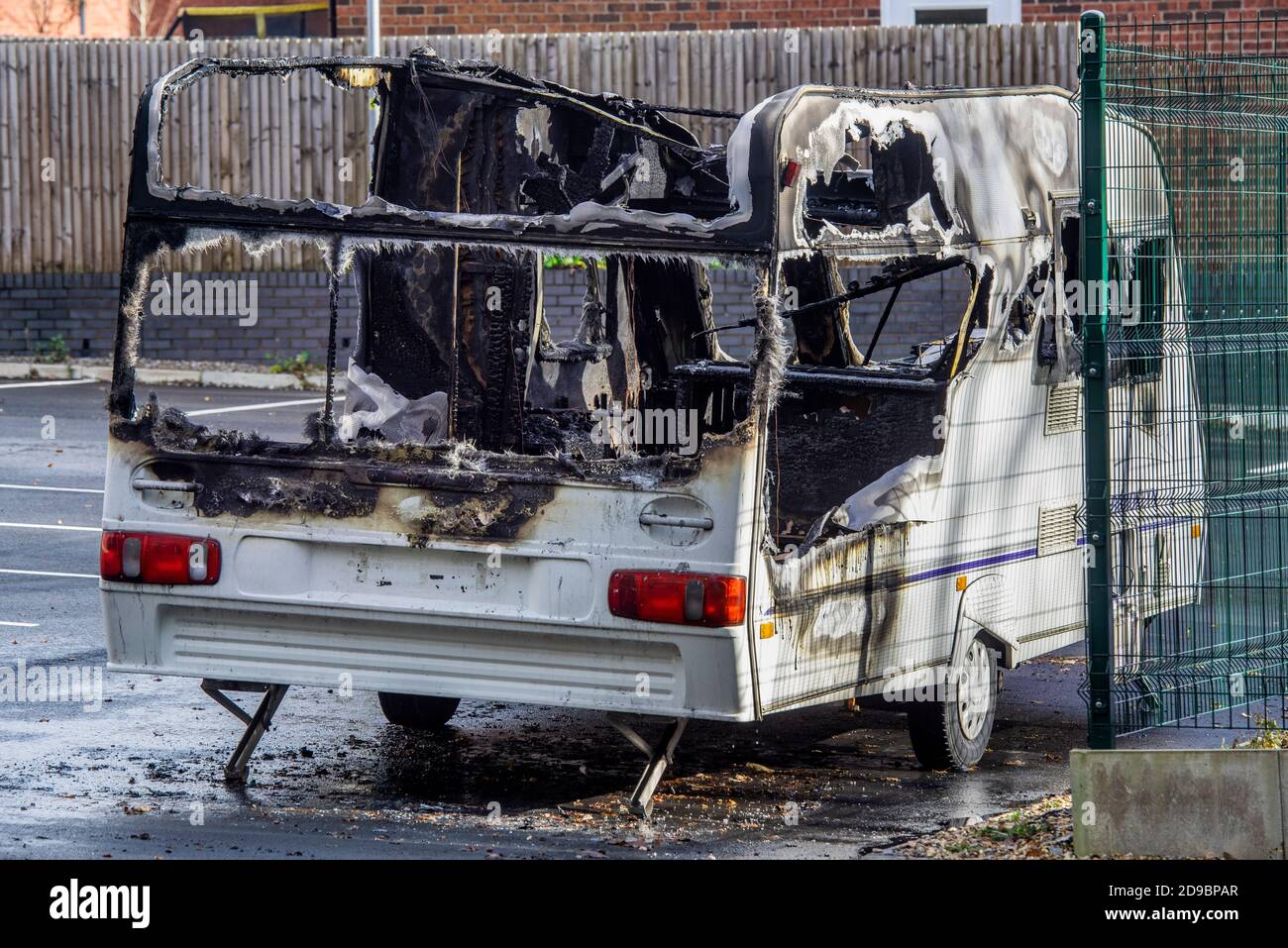 Destroyed caravan hi-res stock photography and images - Alamy