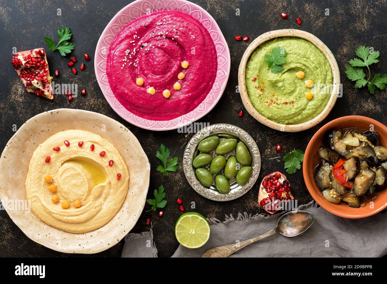 Middle eastern food spread hi-res stock photography and images - Alamy