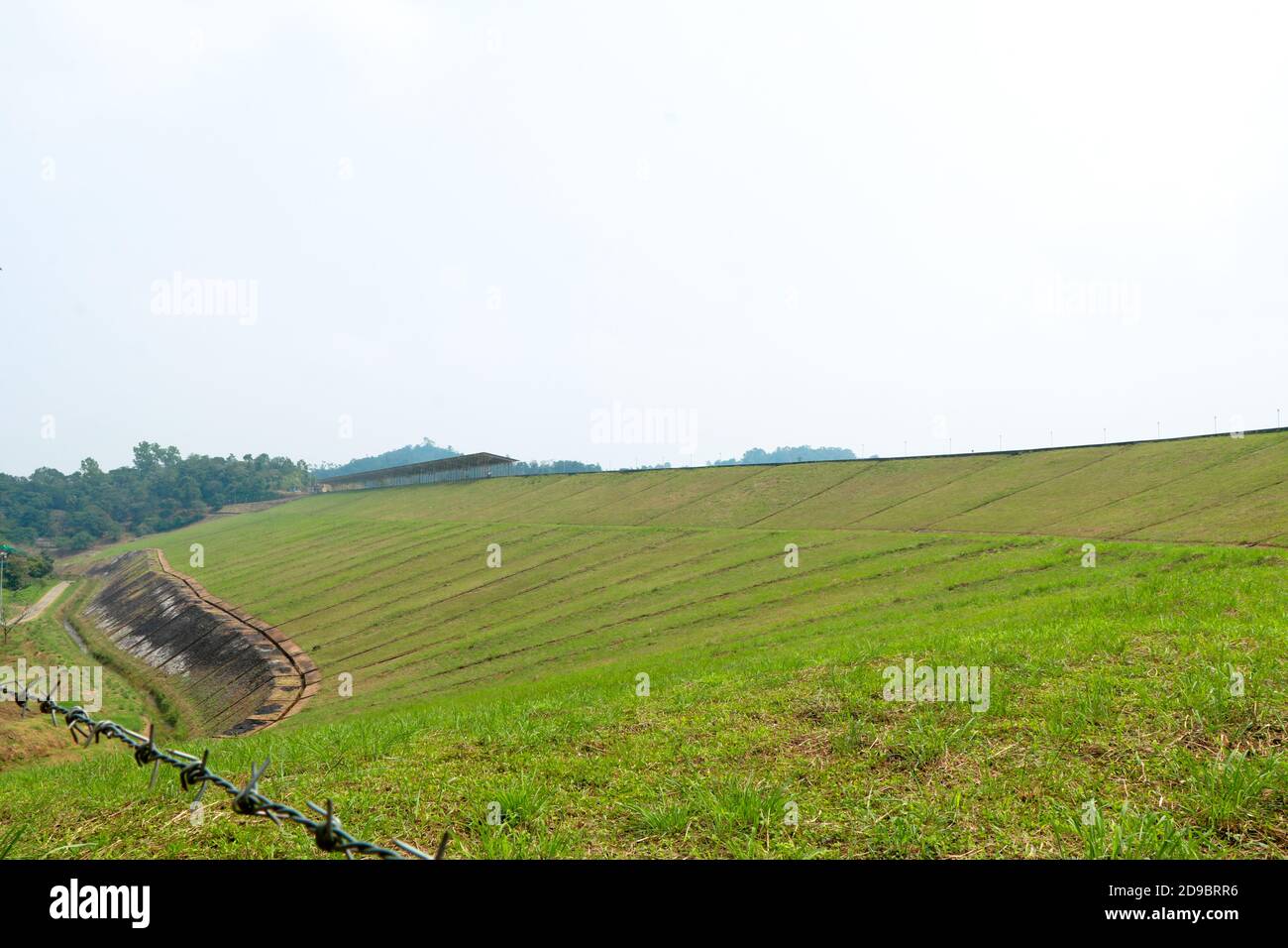 Beautiful meadow from the Banasura sagar dam in Western Ghats, Kerala ...