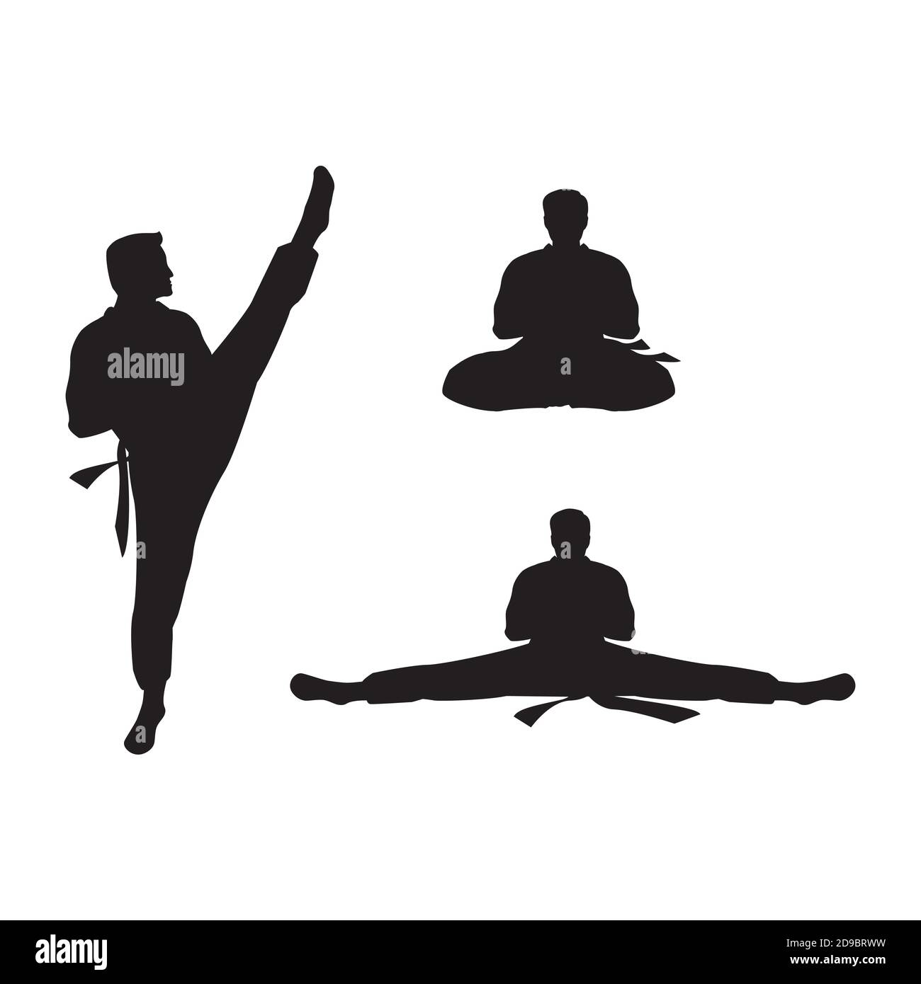 Taekwondo Vector icon design illustration Template Stock Vector Image ...