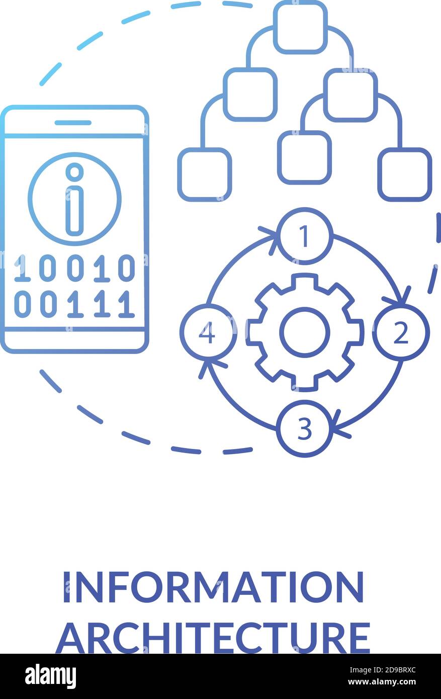 Information architecture concept icon Stock Vector Image & Art - Alamy