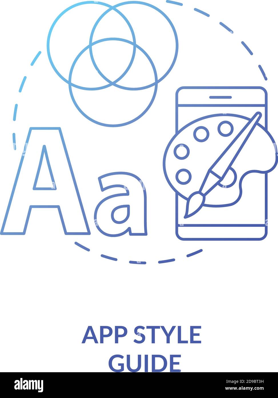 App Style Guide Concept Icon Stock Vector Image And Art Alamy