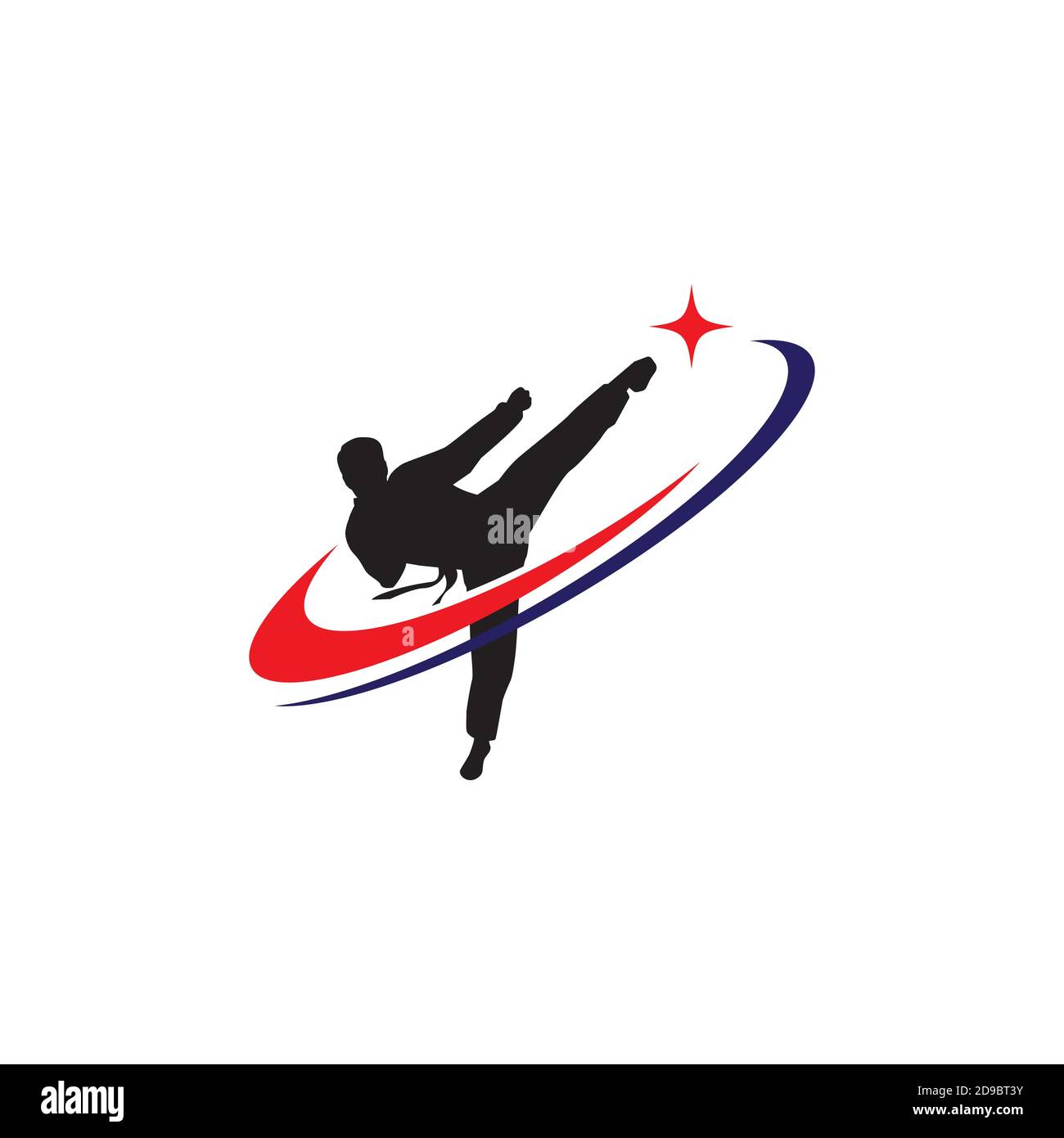 Taekwondo Vector icon design illustration Template Stock Vector Image ...