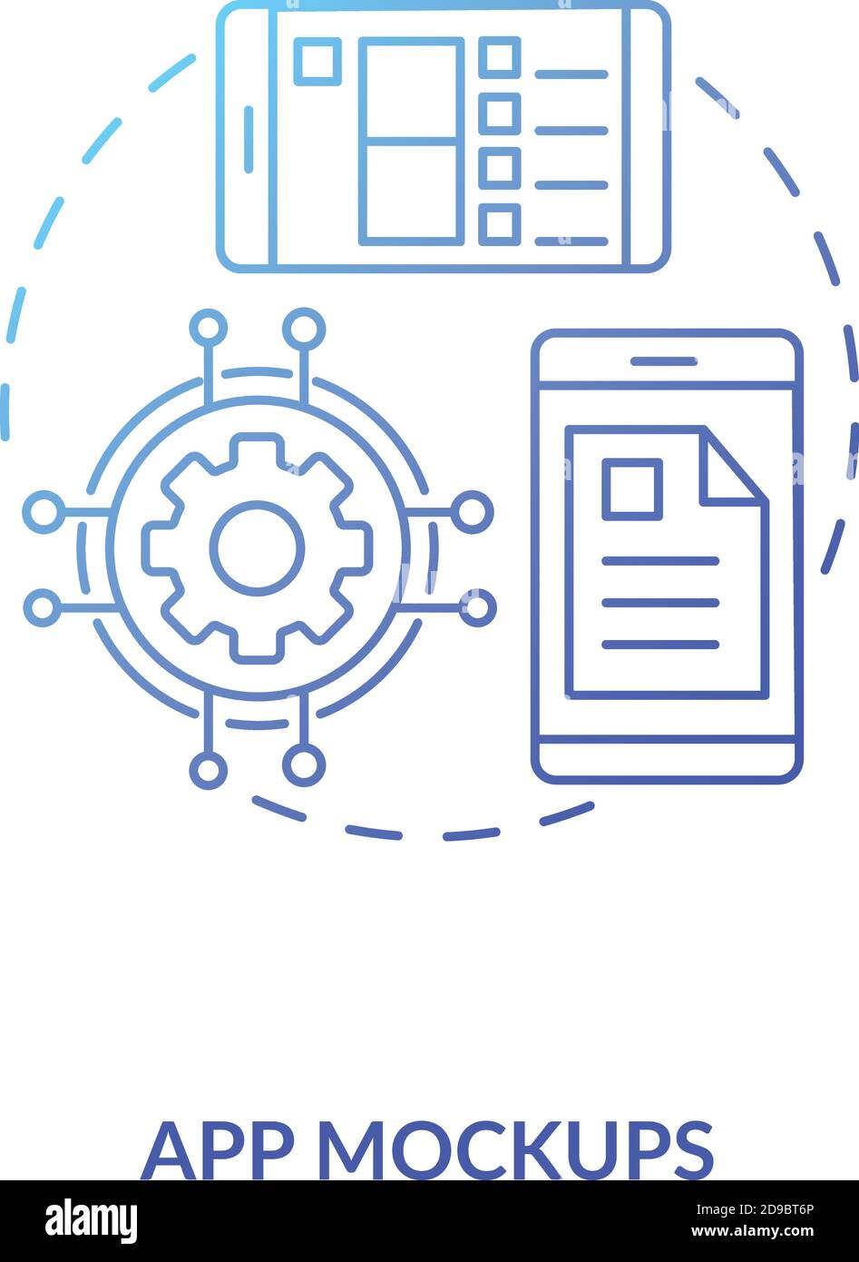 App mockups concept icon Stock Vector Image & Art - Alamy