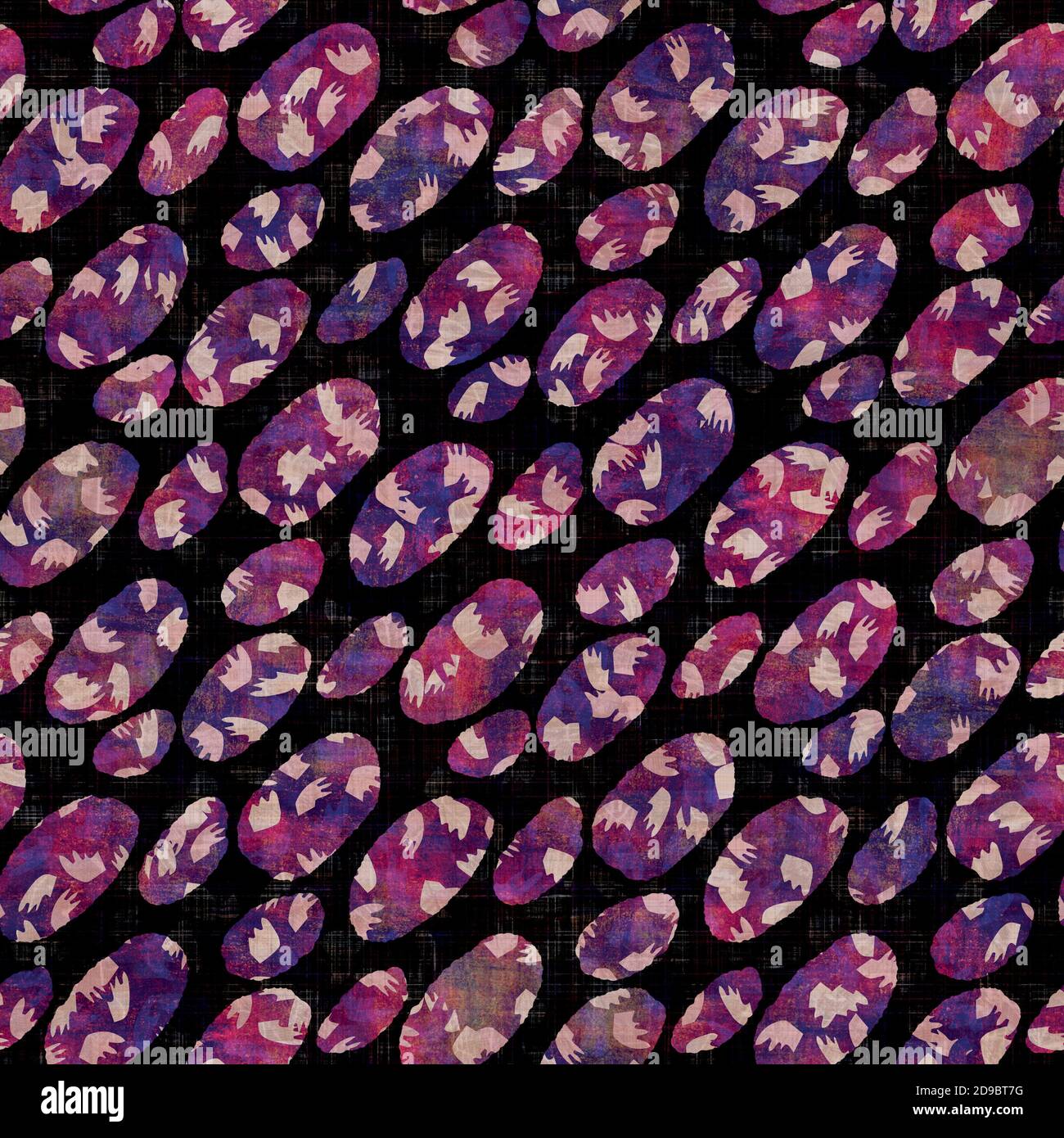 Seamless dark spotted block print background. Boho ethnic soft ...