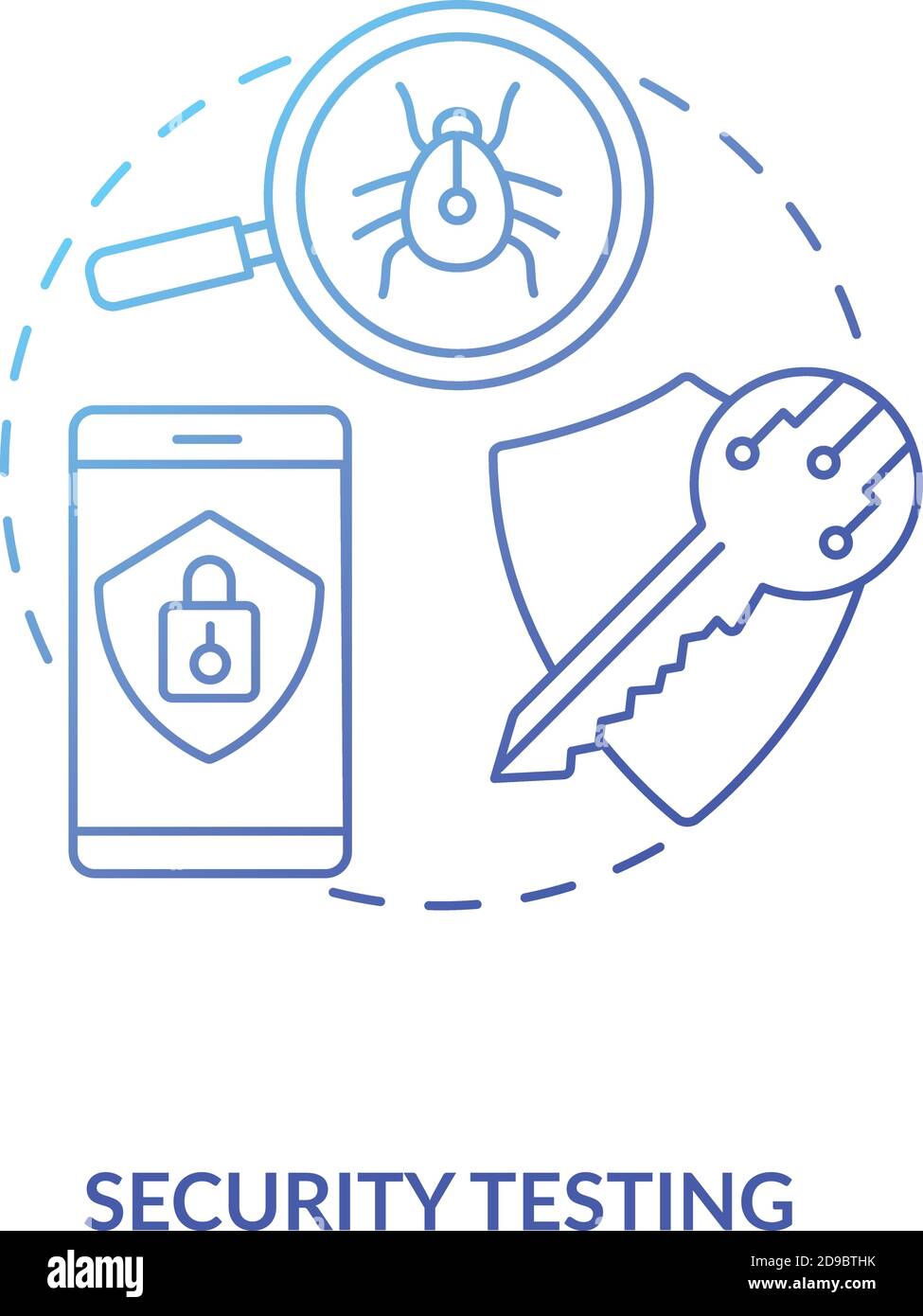 Security testing concept icon Stock Vector Image & Art - Alamy