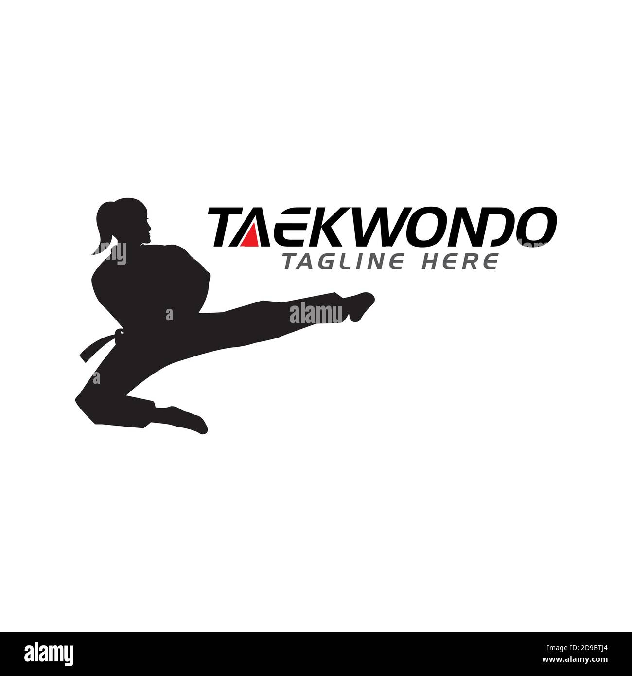 Taekwondo Vector icon design illustration Template Stock Vector Image ...