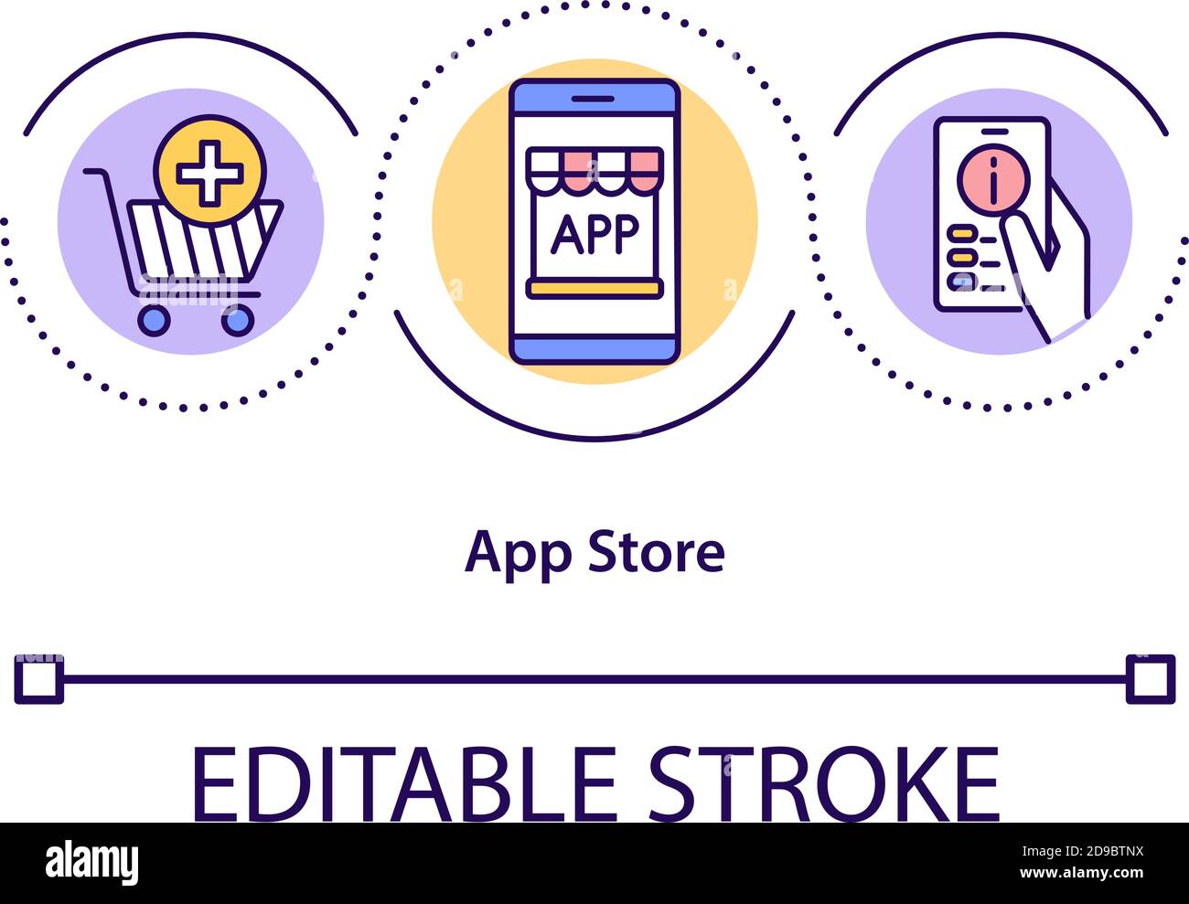 App store concept icon Stock Vector Image & Art - Alamy