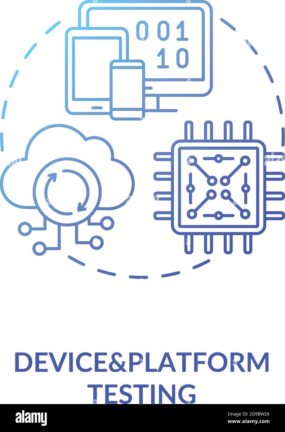 Device and platform testing concept icon Stock Vector Image & Art - Alamy