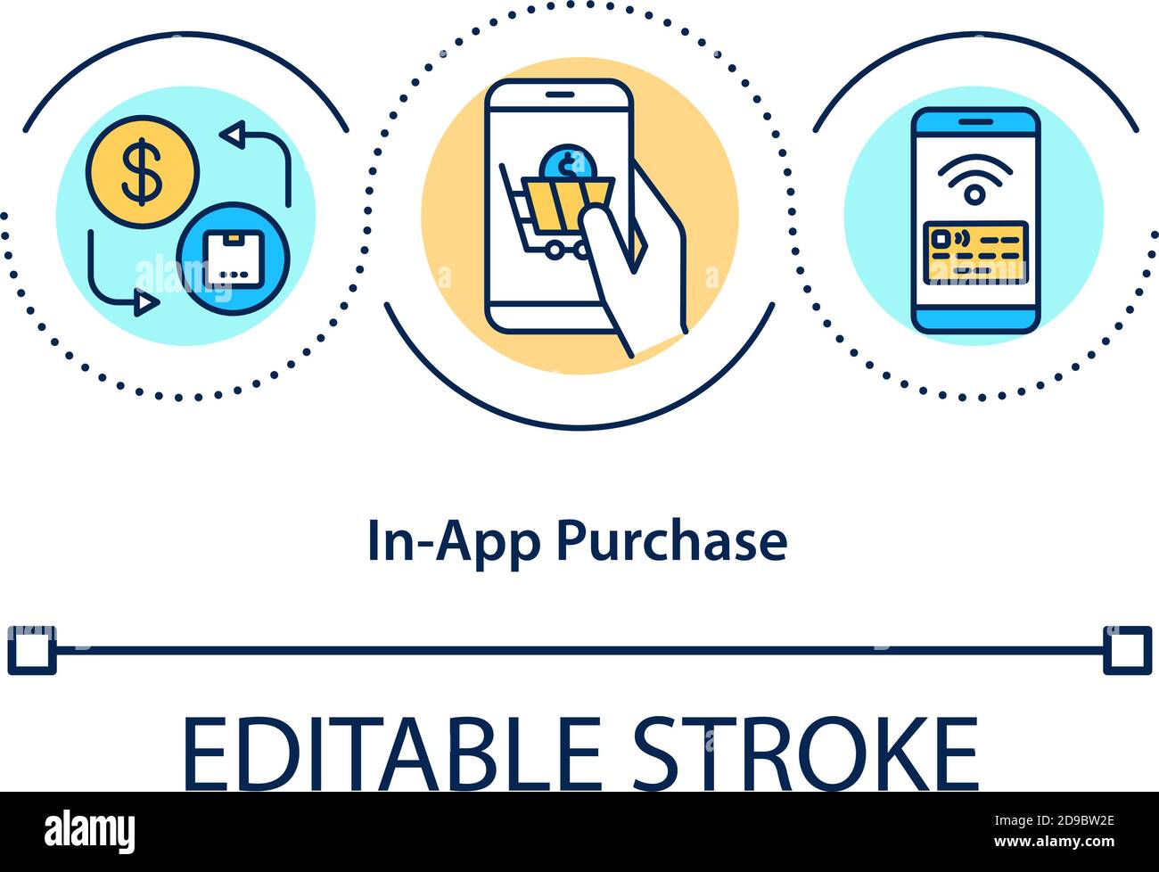 In-app purchase concept icon Stock Vector Image & Art - Alamy