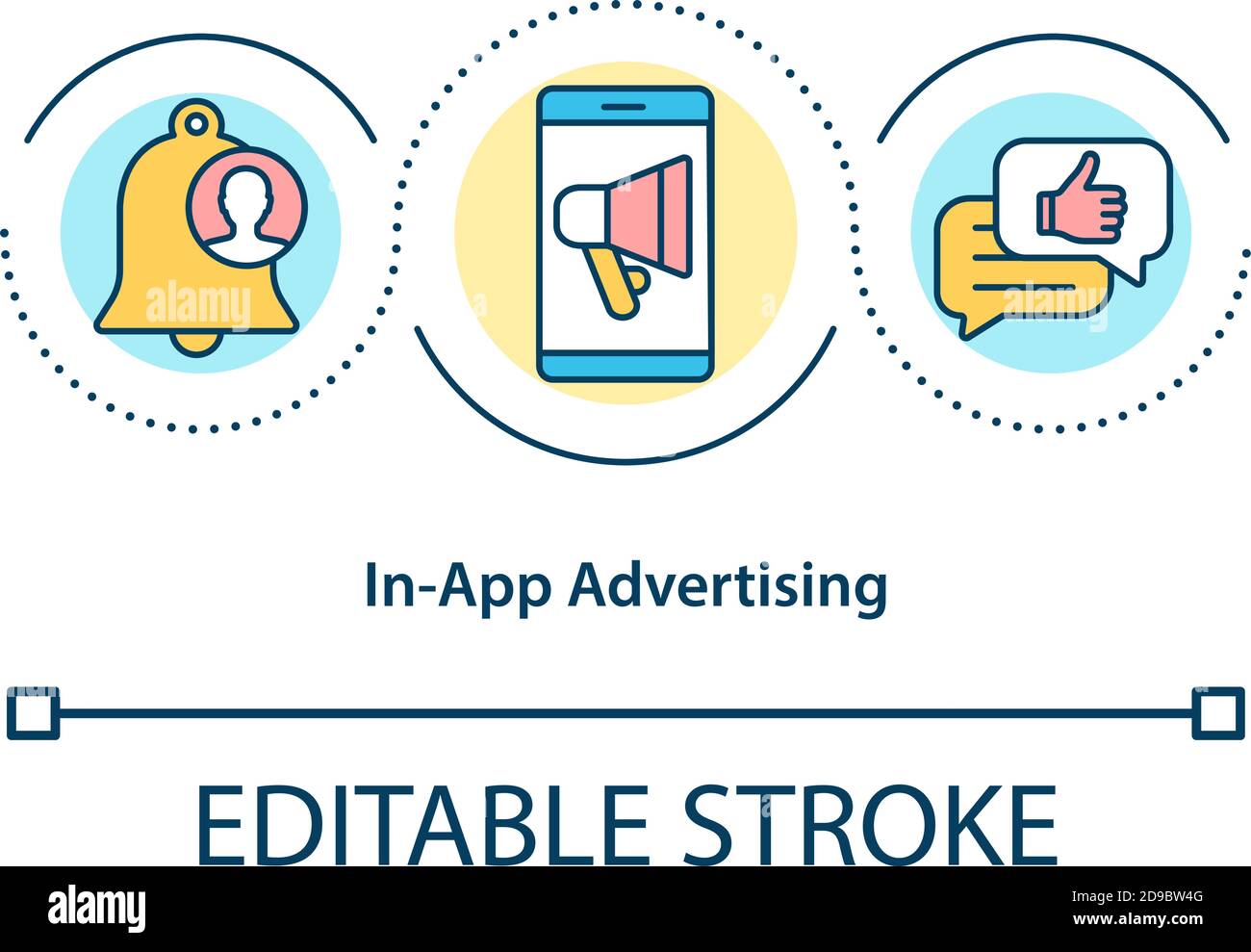 In-App advertising concept icon Stock Vector Image & Art - Alamy