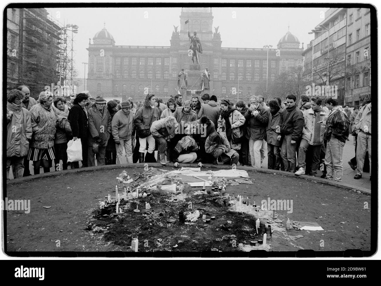 Palach memorial Black and White Stock Photos & Images - Alamy