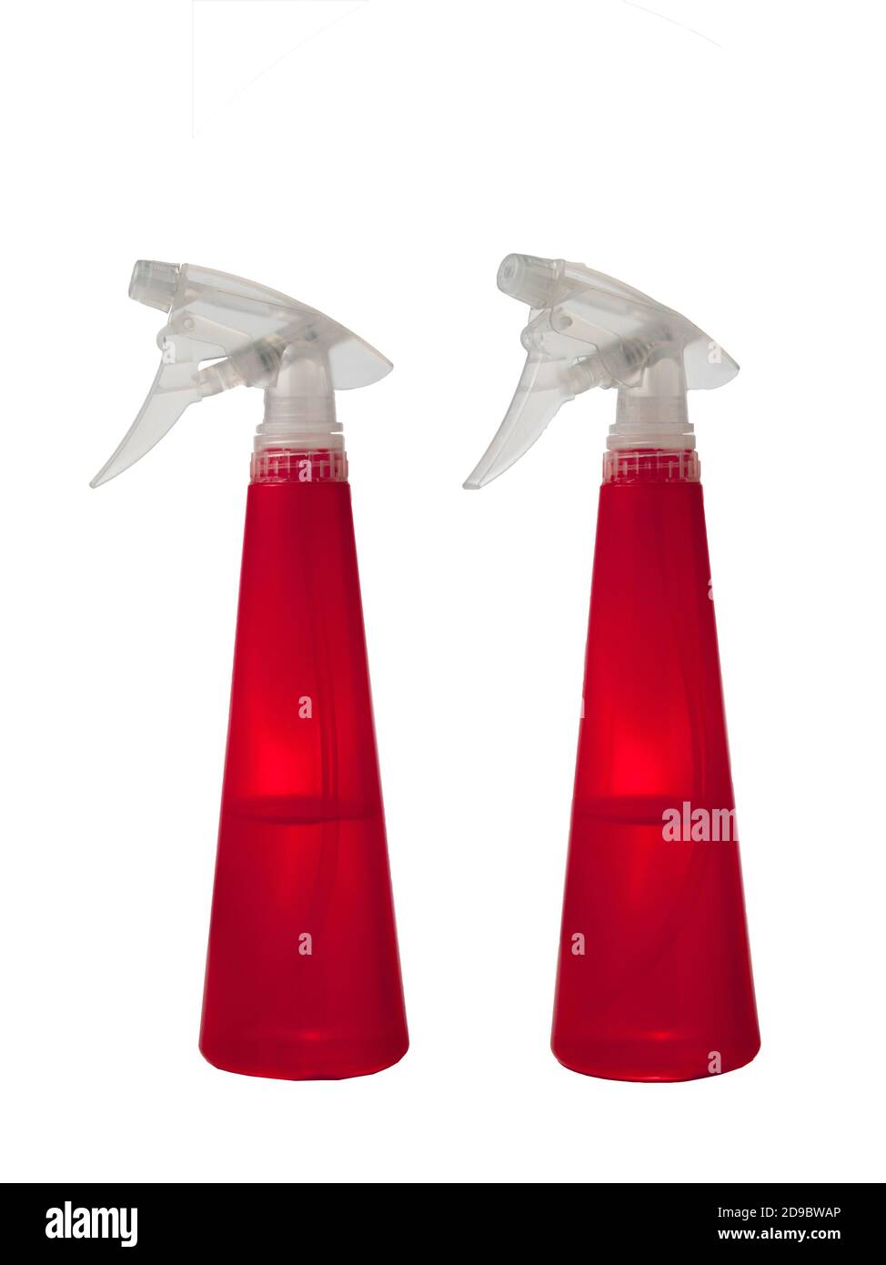 red spray bottle. studio photography of spray multipurpose cleaner ...