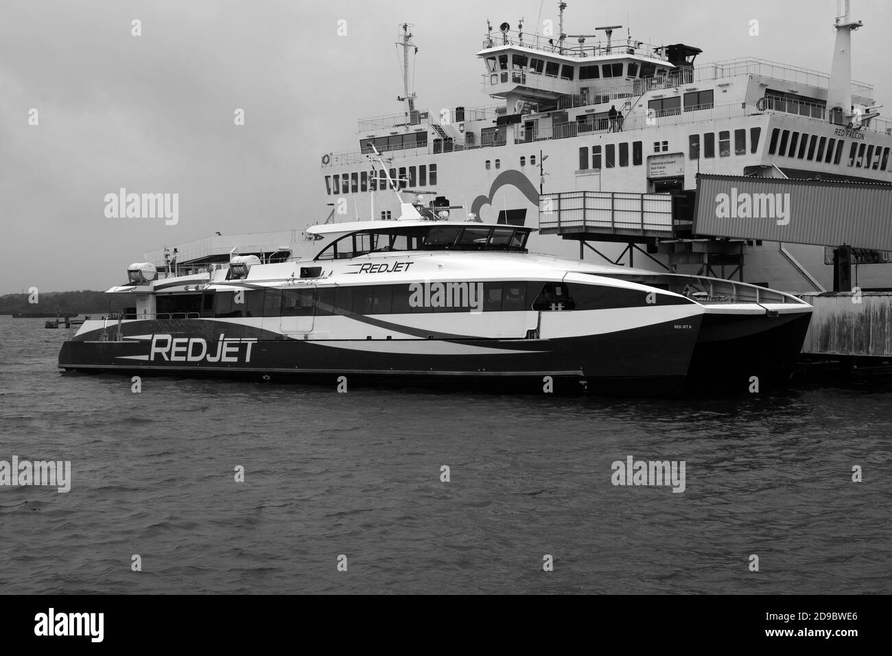 Catamaran speed boat Black and White Stock Photos & Images - Alamy
