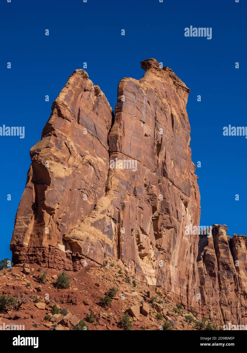 Independence monument colorado climber hi-res stock photography and ...