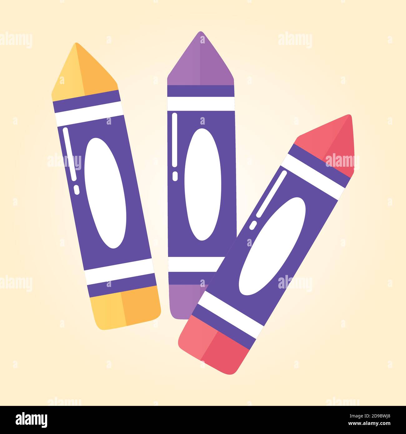 Crayons art class Stock Vector Images - Alamy