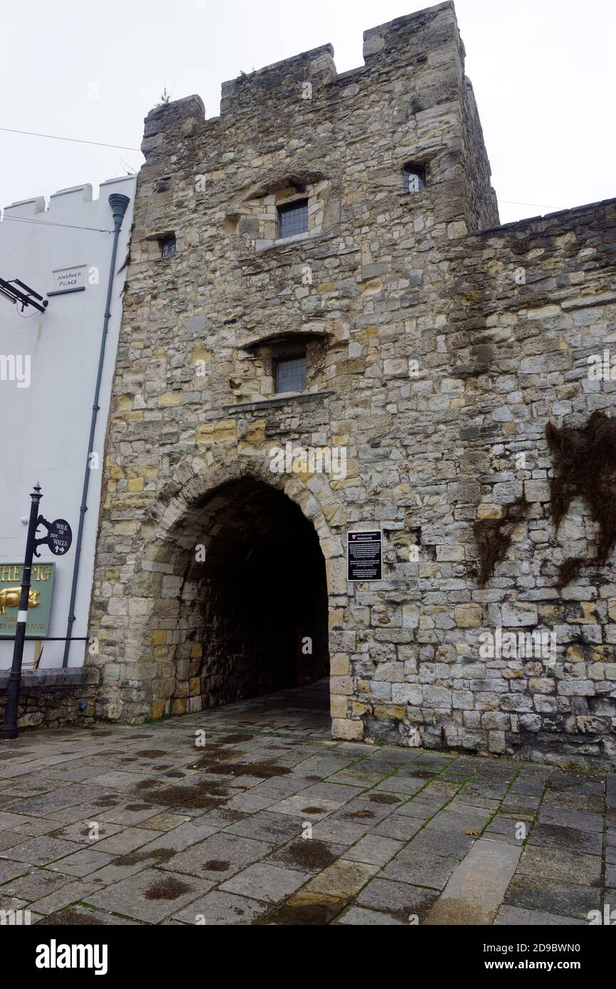 WEST GATE, WESTGATE HALL Stock Photo - Alamy