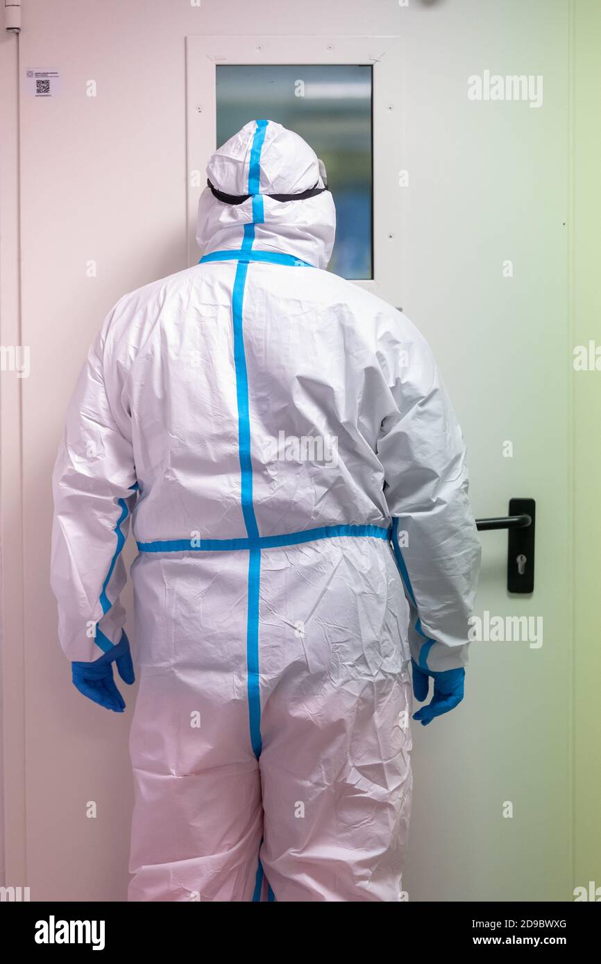 Lagosanto, November 4, 2020. Nurses wearing safety dresses in Delta ...