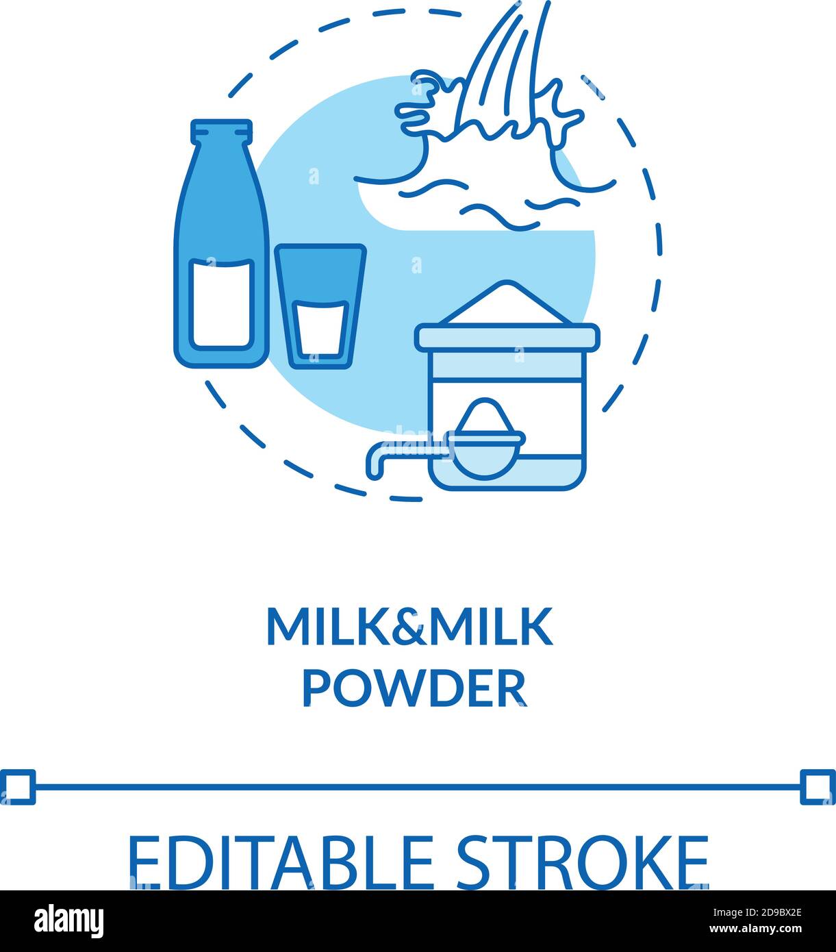 Instant milk powder Cut Out Stock Images & Pictures - Alamy