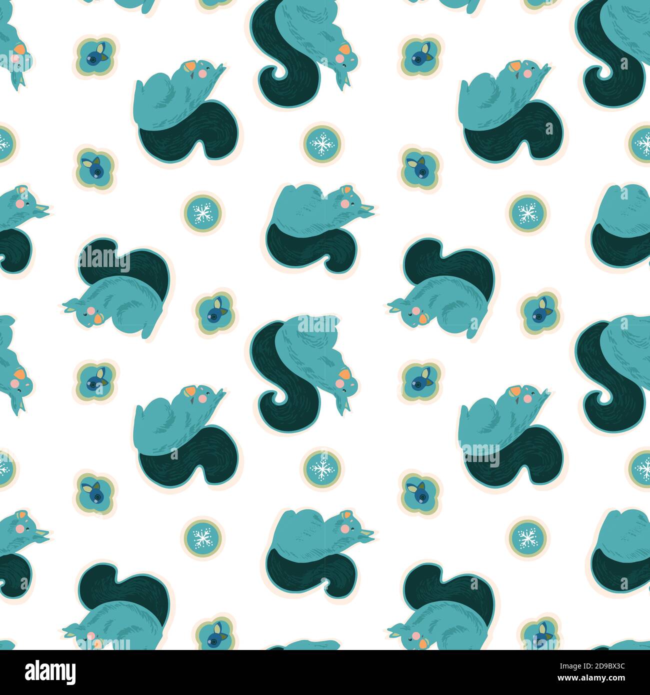 Stylized Squirrel Vector