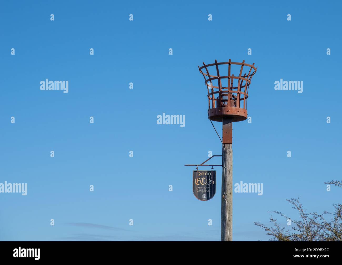 East Cottingwith, Yorkshire, England, 04/11/2020 - Old warning beacon ...