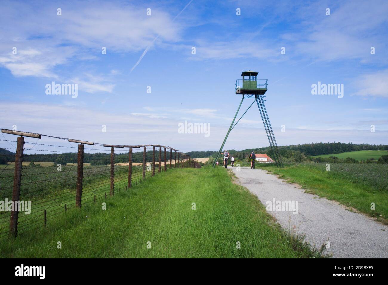 The Iron Curtain monument, presenting the single preserved section of ...