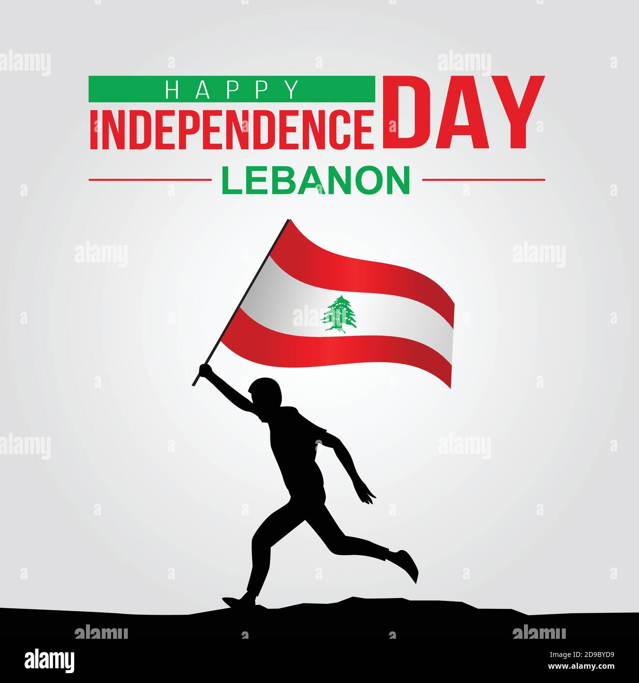 Happy Independence day Lebanon Vector Template Design Illustration ...