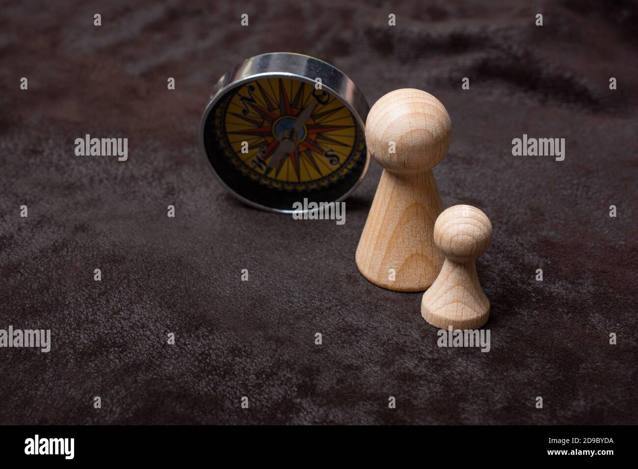 Magnetic compass tool as a concept of traveling and and finding your ...