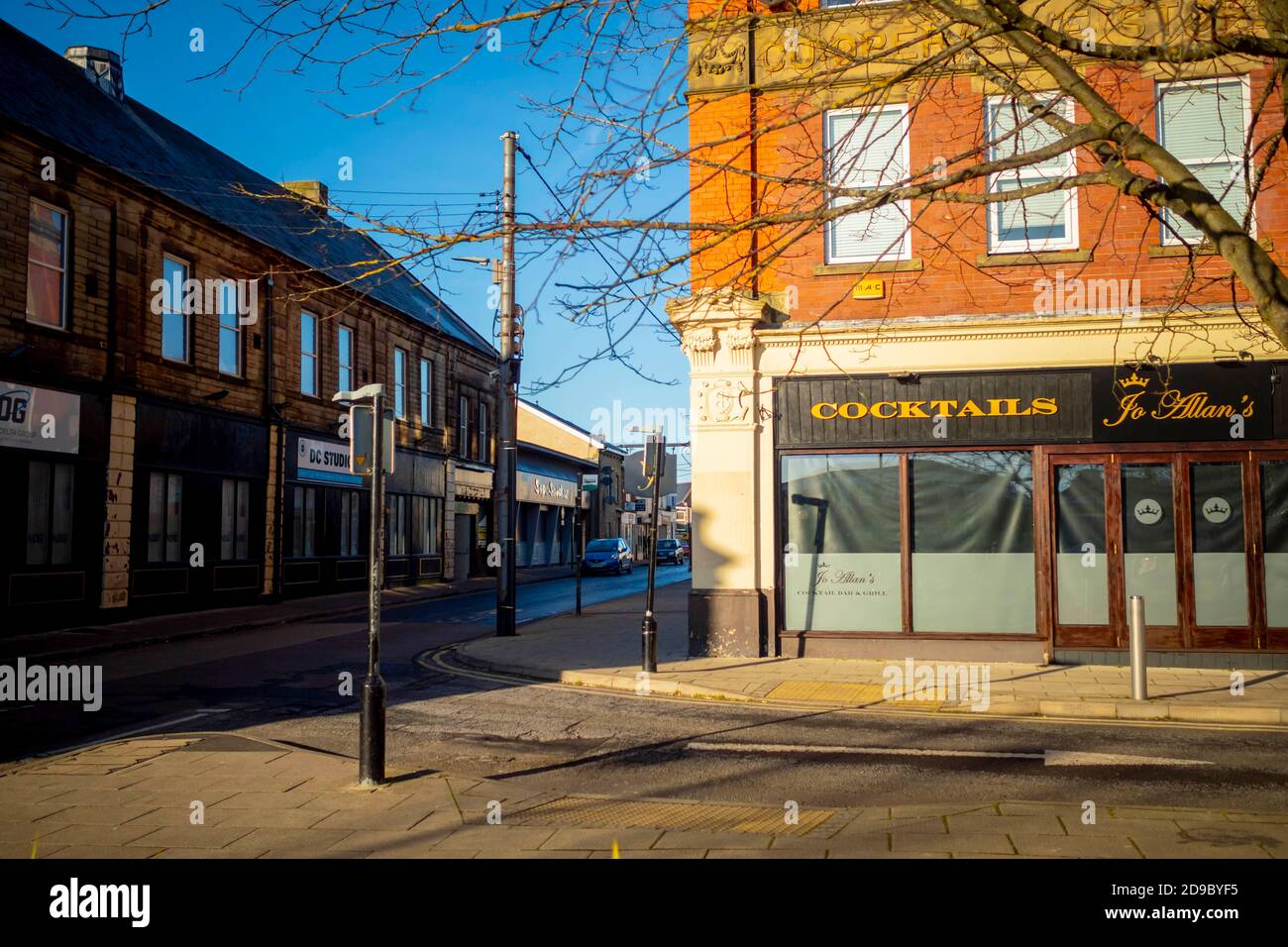Exterior of Jo Allans Cocktail bar and Pizza restaurant in Newmarket ...