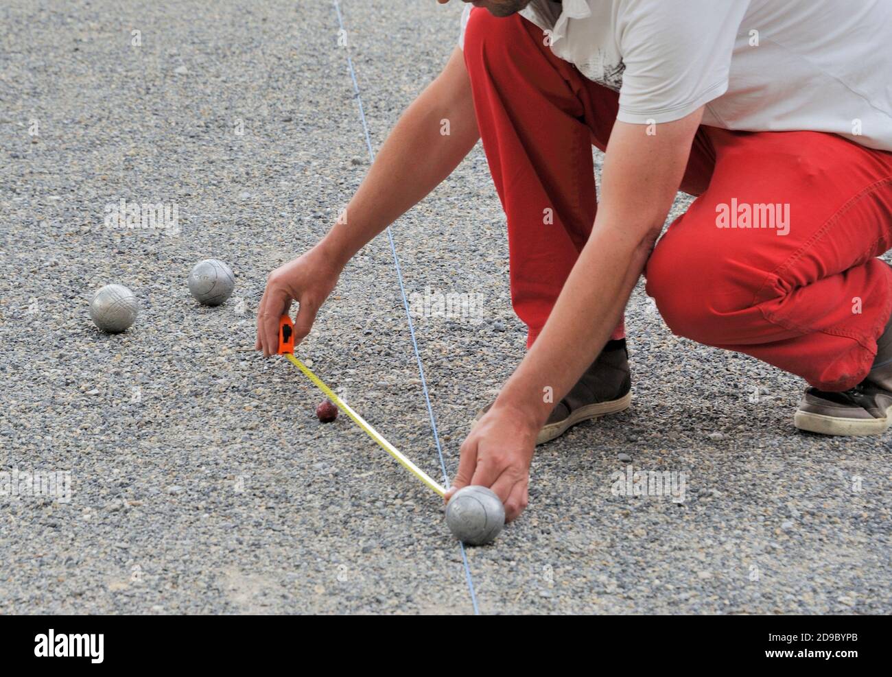 Playing jeu de boules in France, Europe Stock Photo - Alamy