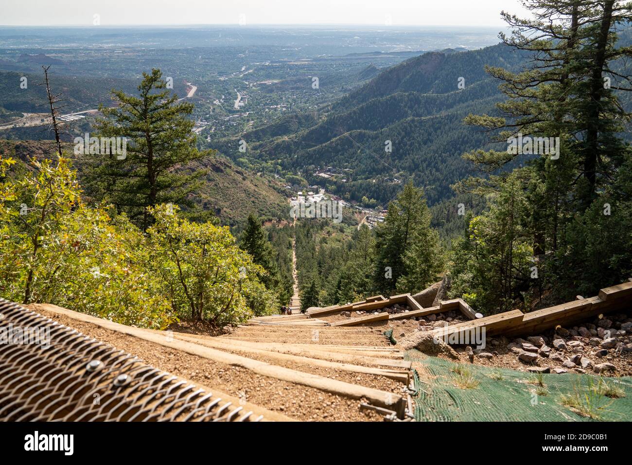 Manitou Springs, Colorado - September 15, 2020: The old railroad ties ...