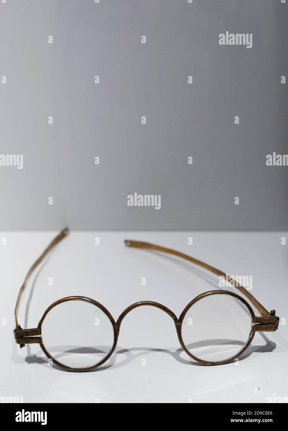 Very old men's eyeglasses Stock Photo - Alamy