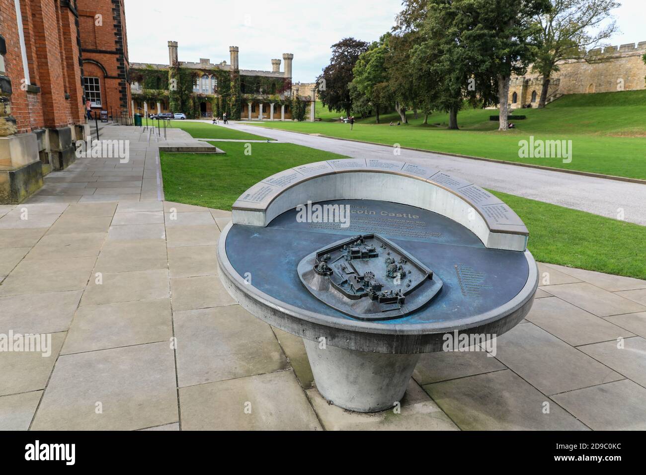 A circular 3d model of the Castle grounds at Lincoln Castle, City of ...
